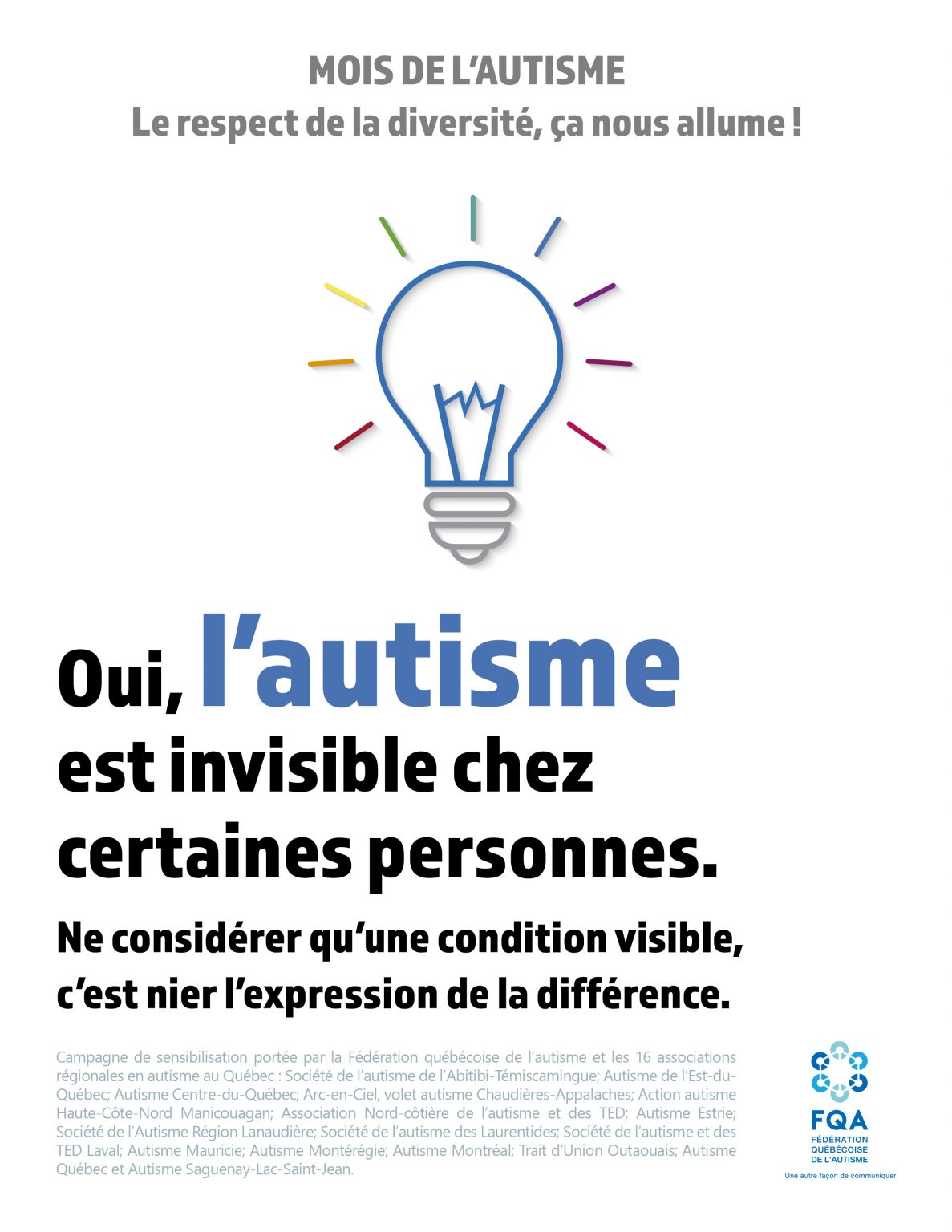 Mois de l'autisme - Autisme Centre-du-Québec