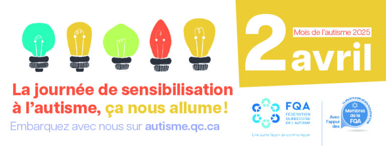 2 avril : journée internationale de sensibilisation à l'Autisme - Autisme Centre-du-Québec