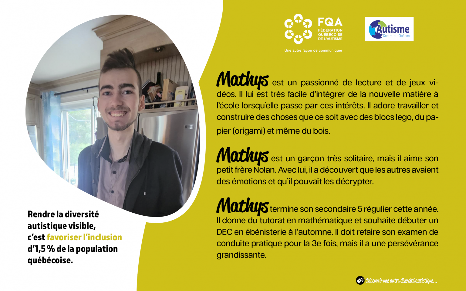 Mois de l'autisme - Autisme Centre-du-Québec