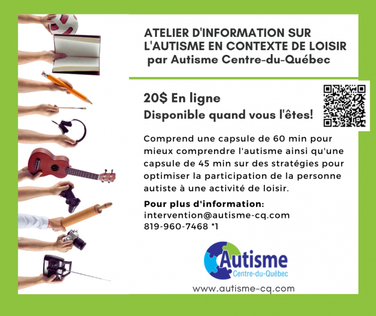 Offre de formations - Autisme Centre-du-Québec